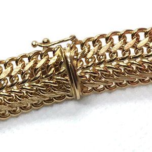 Milor | Jewelry | New Milor Italian 4k X Wide Gold Mesh Necklace | Poshmark